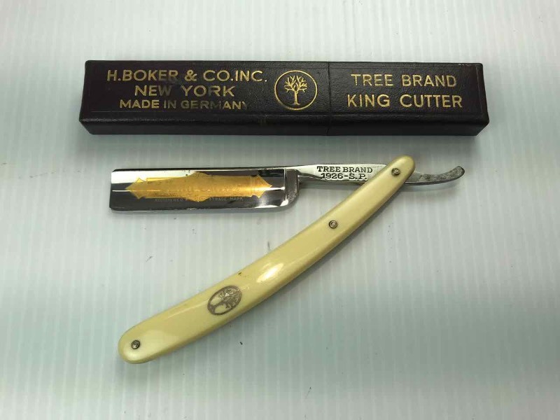 Straight Razor: H. Boker & Co. Solingen Germany King Cutter Tree Brand ...