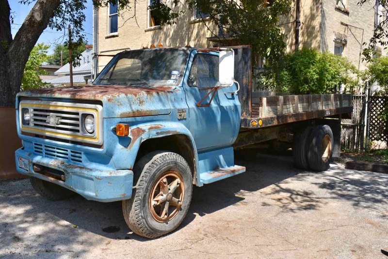 1979 Chevrolet C70 Flat Bed Dump Truck, gasoline, V8, Standard ...